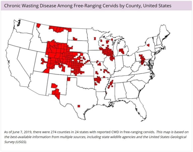 Chronic Wasting Disease Detected Among Wild Deer, Elk, and Moose in 24 ...